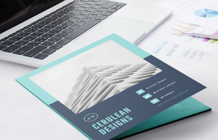 Presentation Folders (Interlocking A4) - Bumble Print