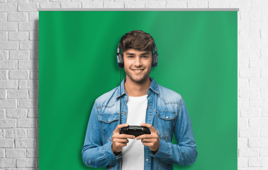 Portable Green Screen - Bumble Print