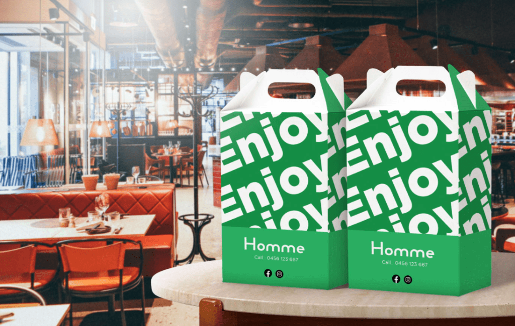 Takeaway Carry Boxes - Bumble Print