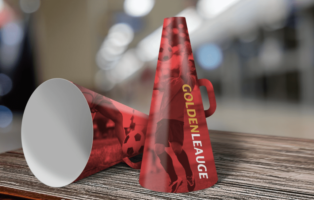 Loud Hailer Paper Megaphones - Bumble Print